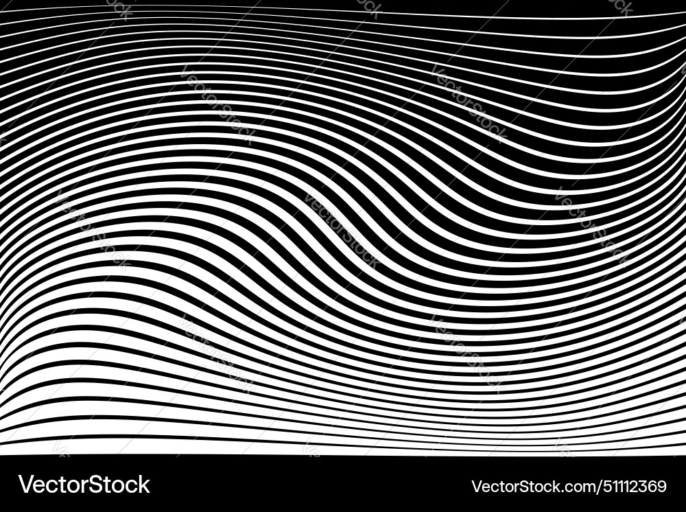 Wavy Linien Muster Lizenzfreies Vektorbild - VectorStock