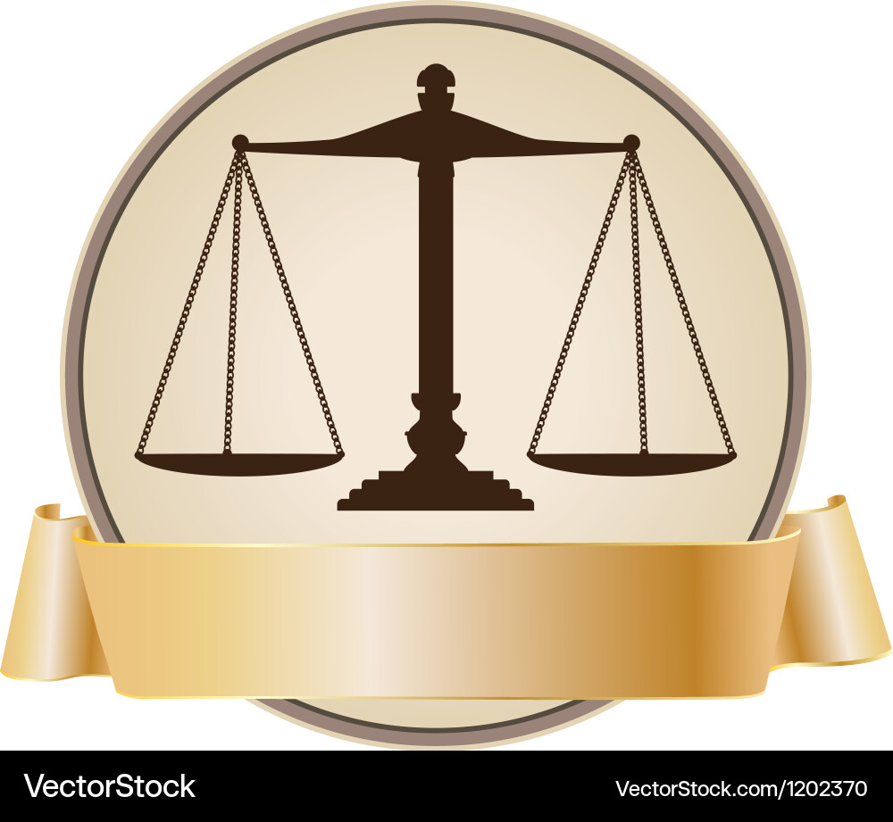 Justice symbol Royalty Free Vector Image - VectorStock