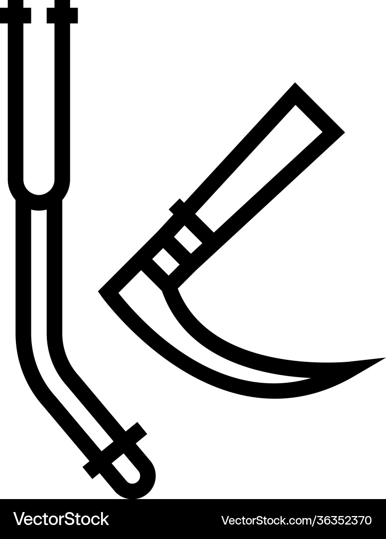 Tracheal Intubation Tool Icon Royalty Free Vector Image