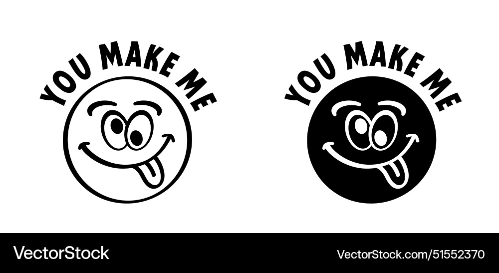 You Make Me Crazy Cartoon Mascot Royalty Free Vector Image