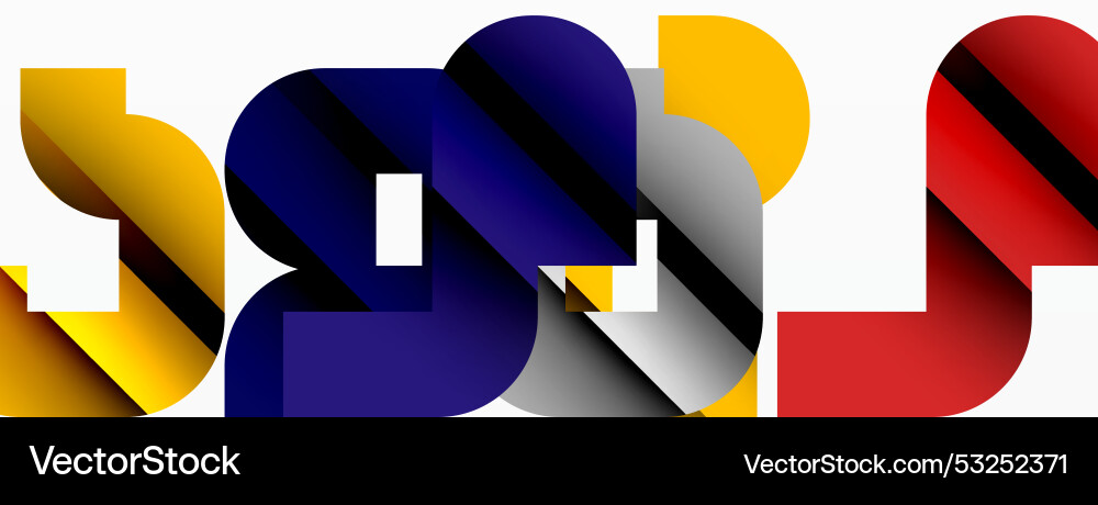 Abstract background colorful geometric curve Vector Image