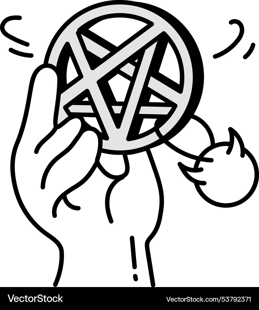 Basic rgbgothic symbol icon in drawing style Vector Image