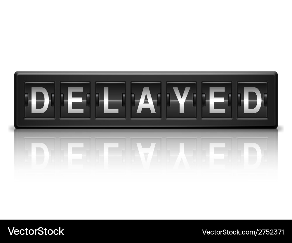 Delayed Information Display Royalty Free Vector Image