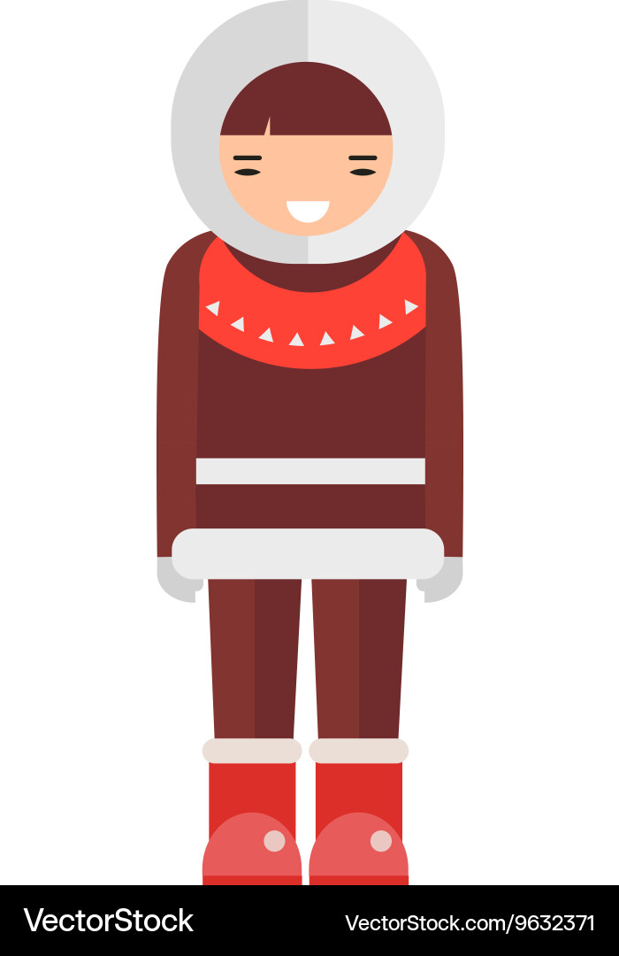 Eskimo Royalty Free Vector Image - VectorStock