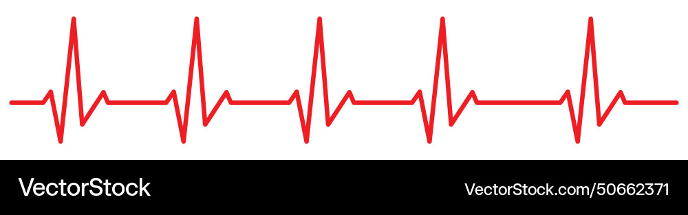 Pulse flatline Royalty Free Vector Image - VectorStock