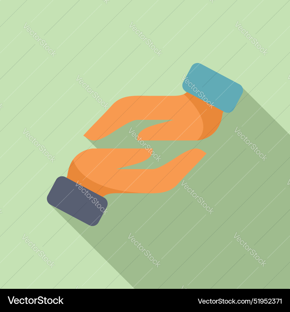 Two businesspeople joining hands making a deal Vector Image