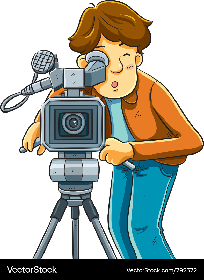 Cameraman Royalty Free Vector Image - VectorStock