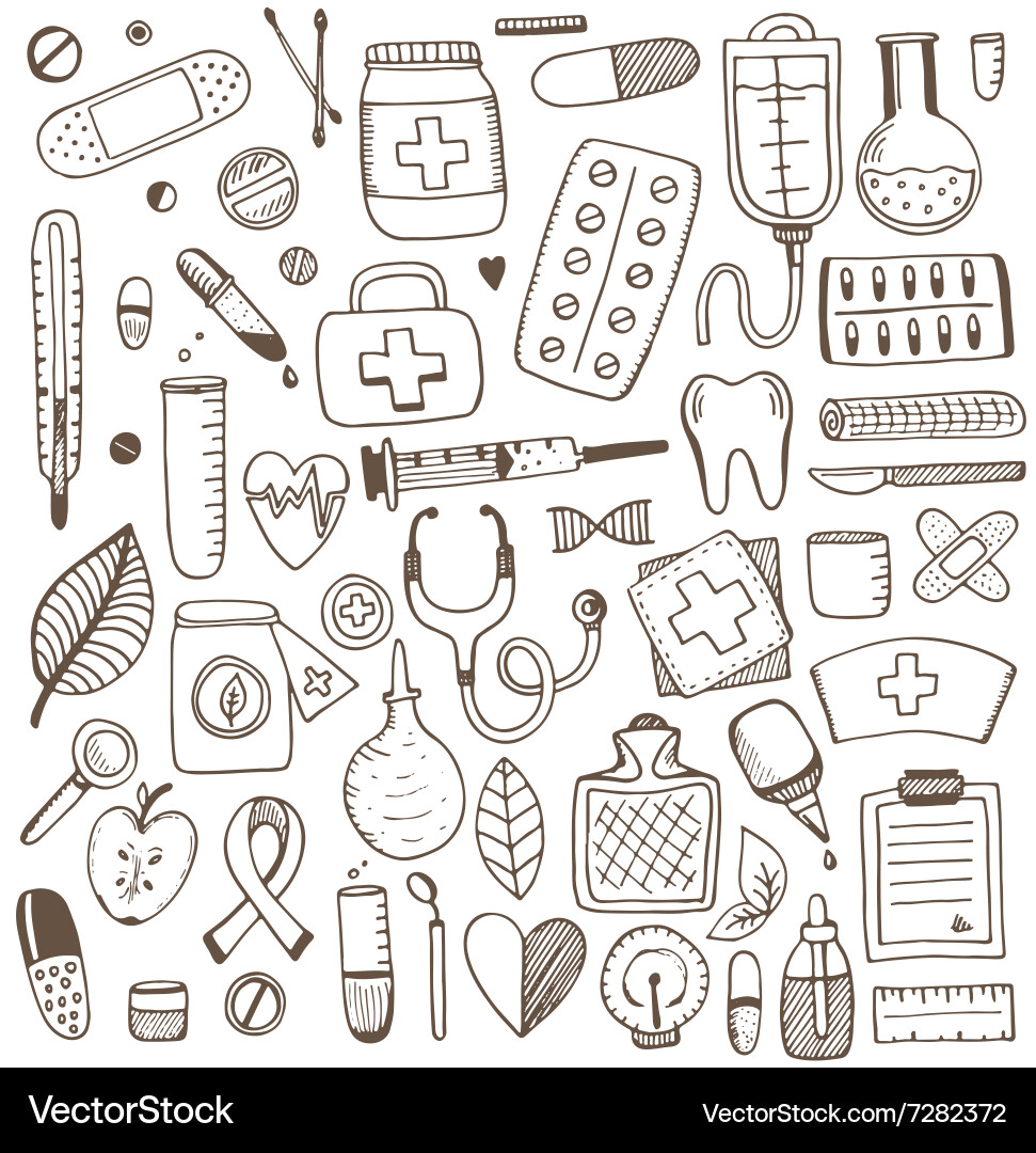 Health care and medicine elements set Royalty Free Vector