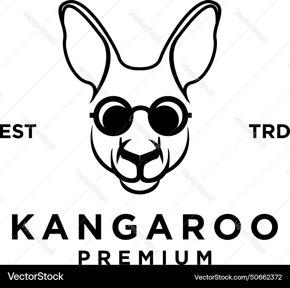 Kangaroo logo icon design Royalty Free Vector Image