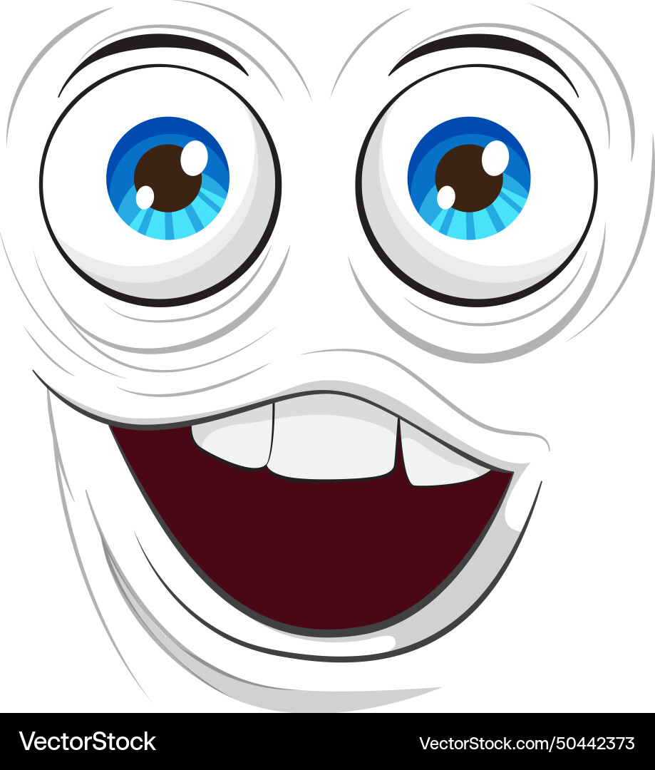 A happy smiling face Royalty Free Vector Image