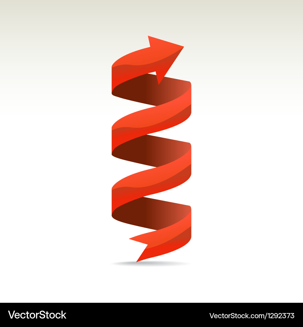 Ad Band 360 um die eigene Achse gewickelt Vektorbild