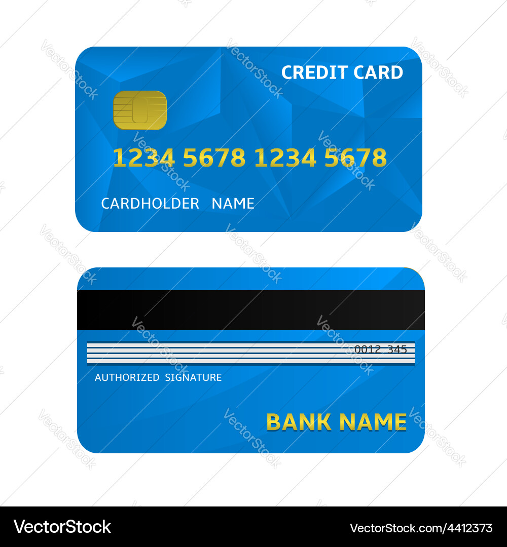 Bank card Royalty Free Vector Image - VectorStock