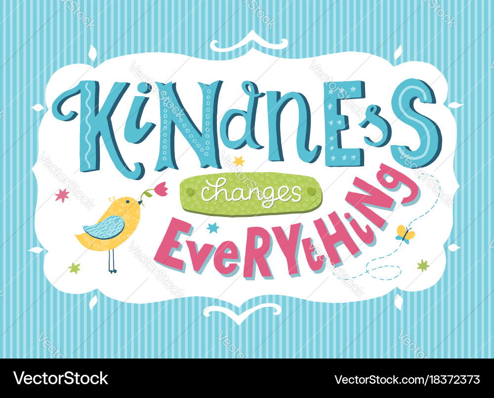 World kindness day card Royalty Free Vector Image