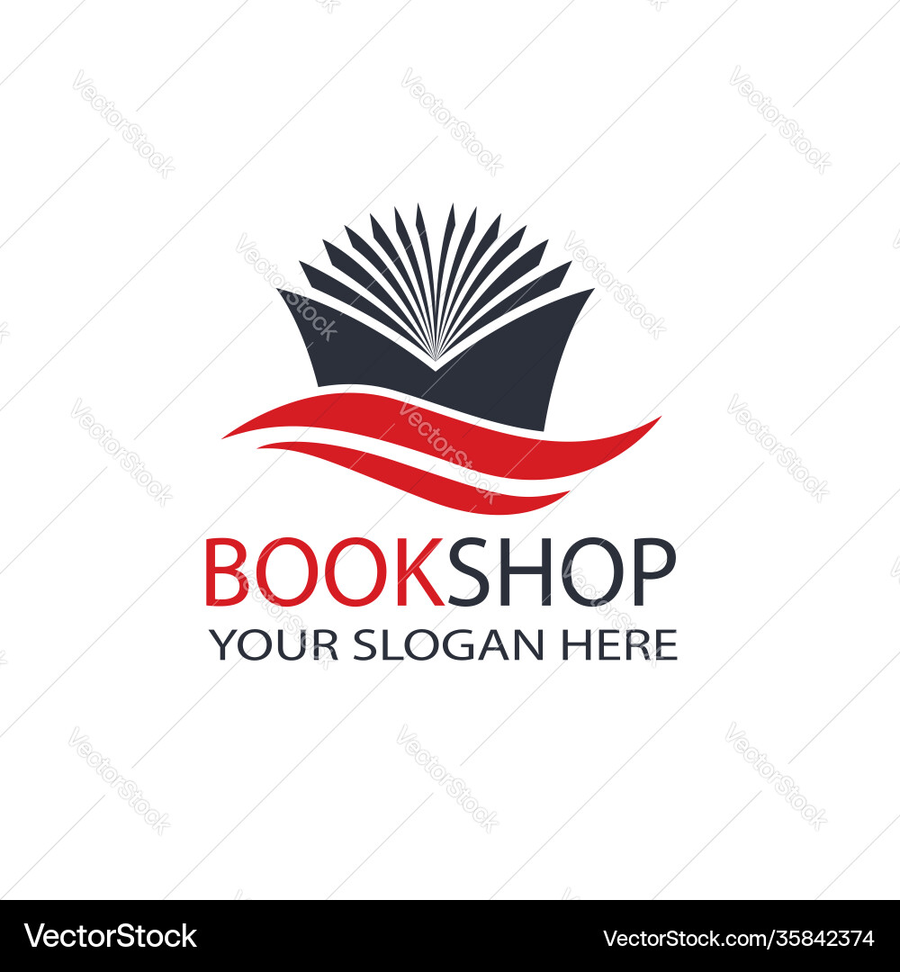 Book store emblem Royalty Free Vector Image - VectorStock