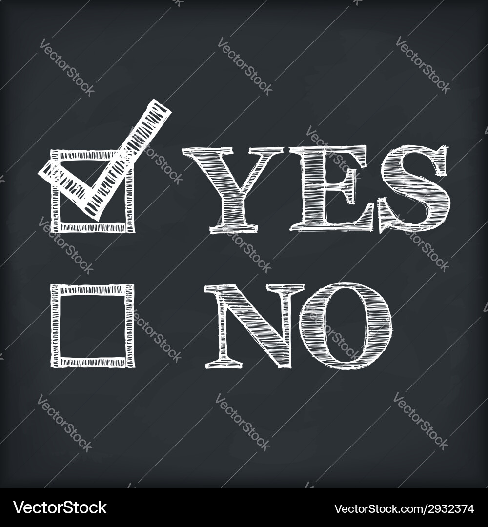 Yes Royalty Free Vector Image - VectorStock