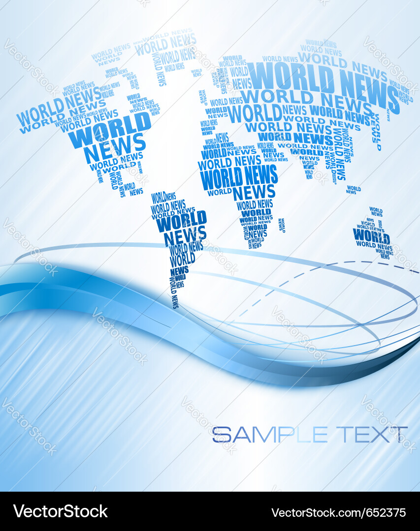 Abstract world map Royalty Free Vector Image - VectorStock