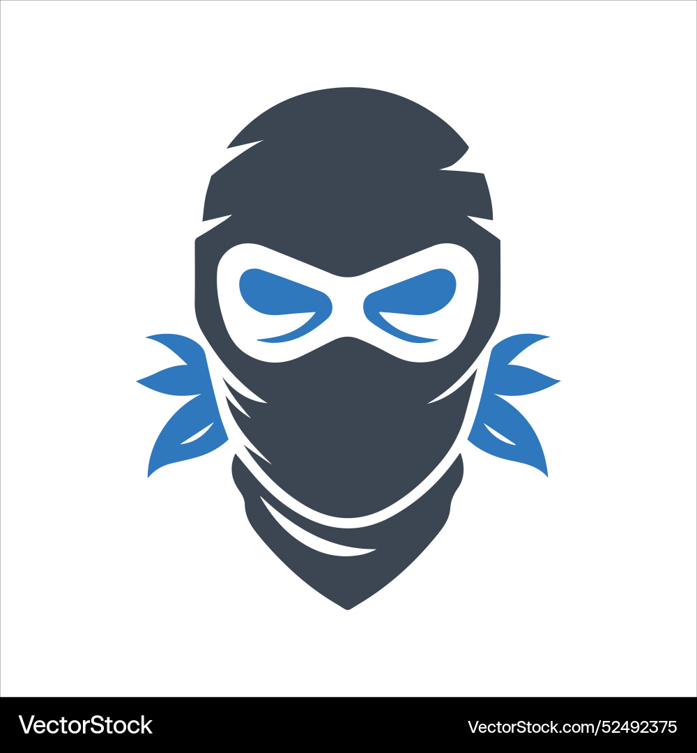 Bandit mask icon criminal Royalty Free Vector Image