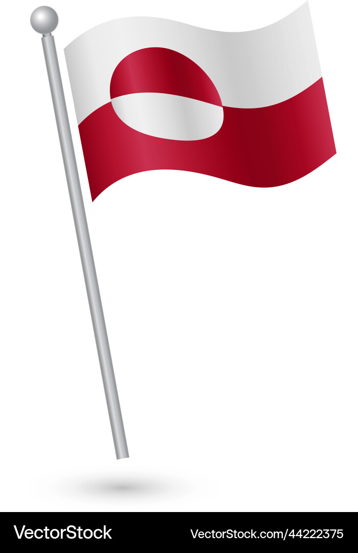 Greenland flag Royalty Free Vector Image - VectorStock