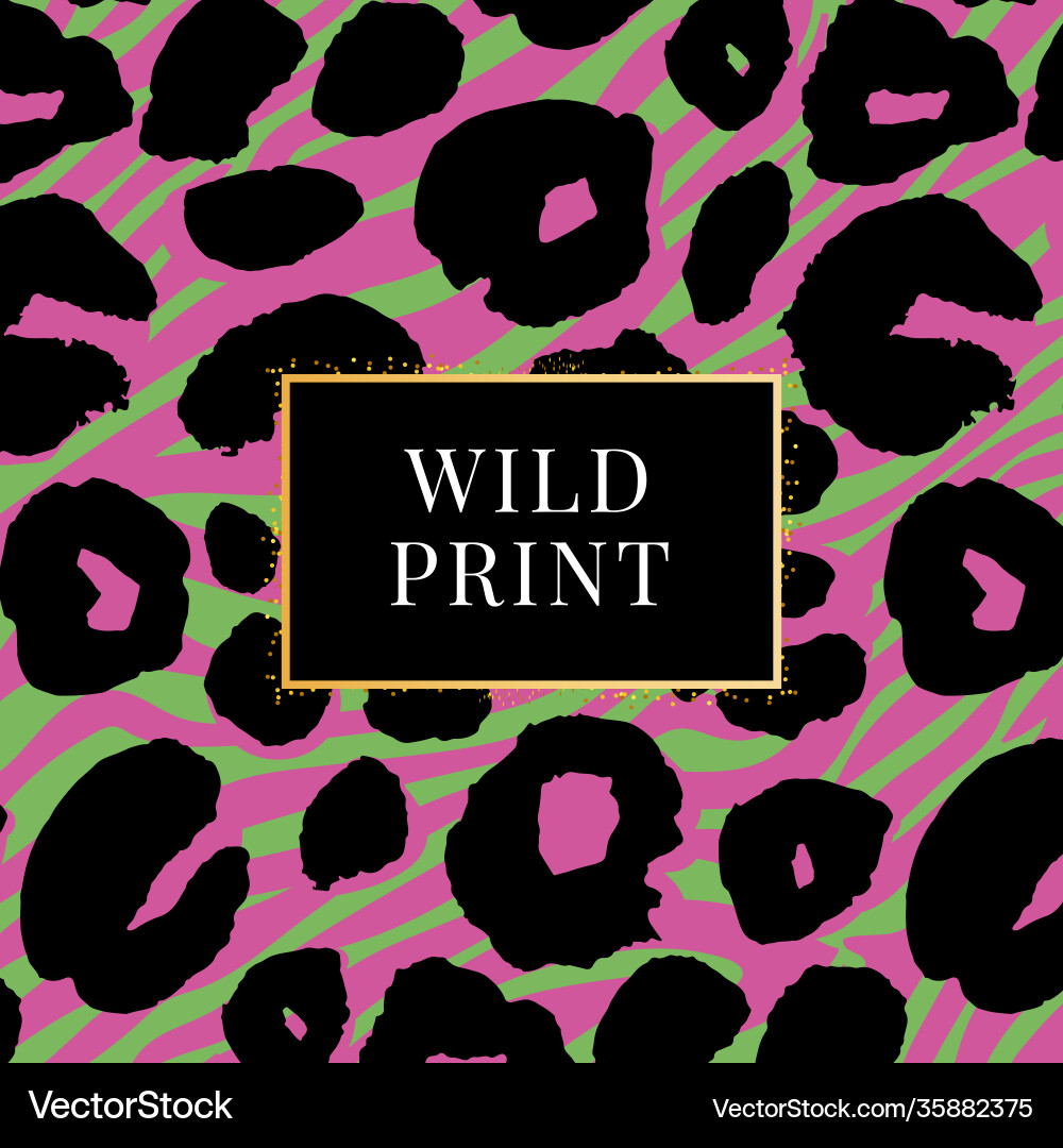 Monochrome color repeating animal pattern Vector Image