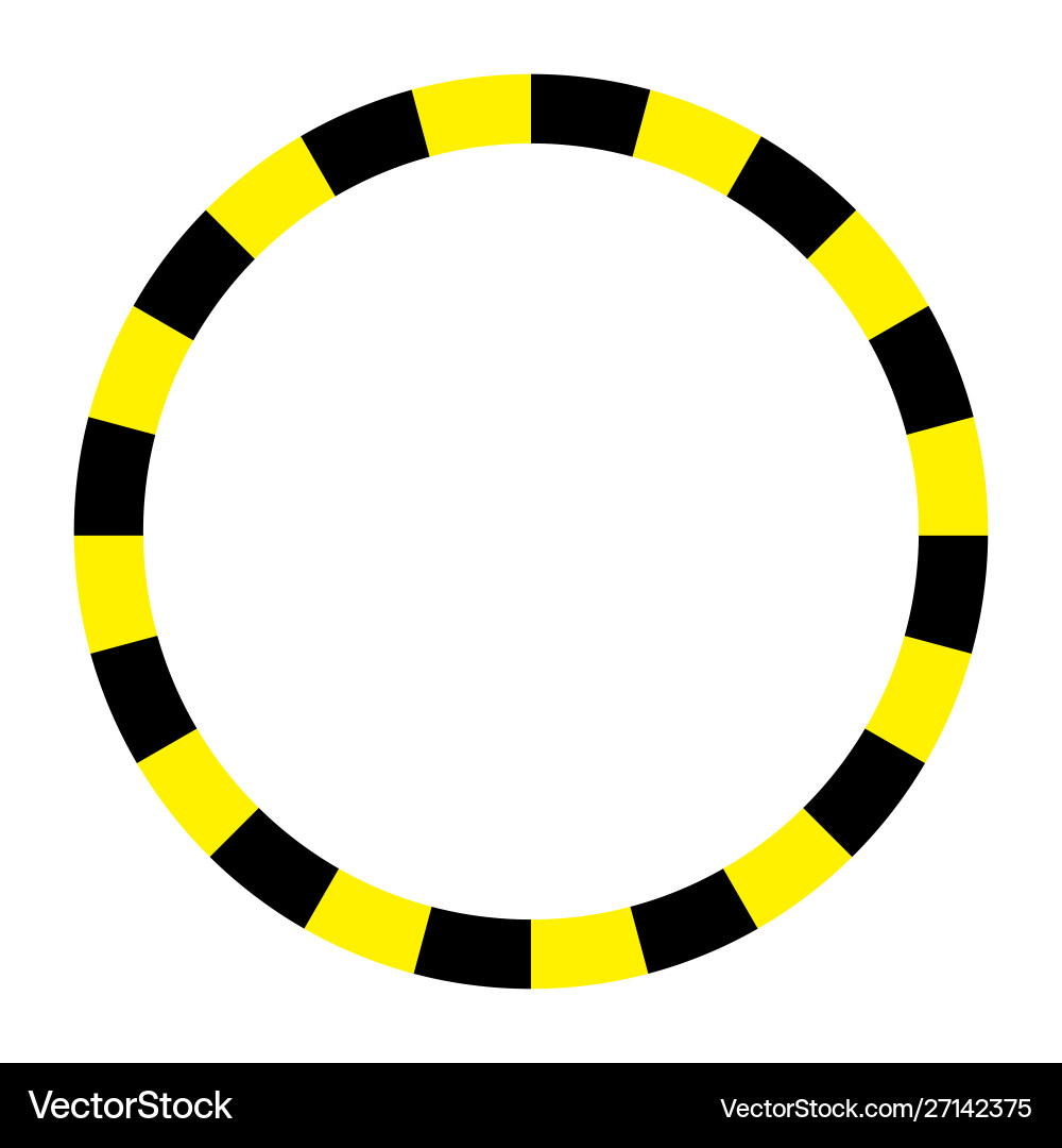 Warning stripes frame Royalty Free Vector Image