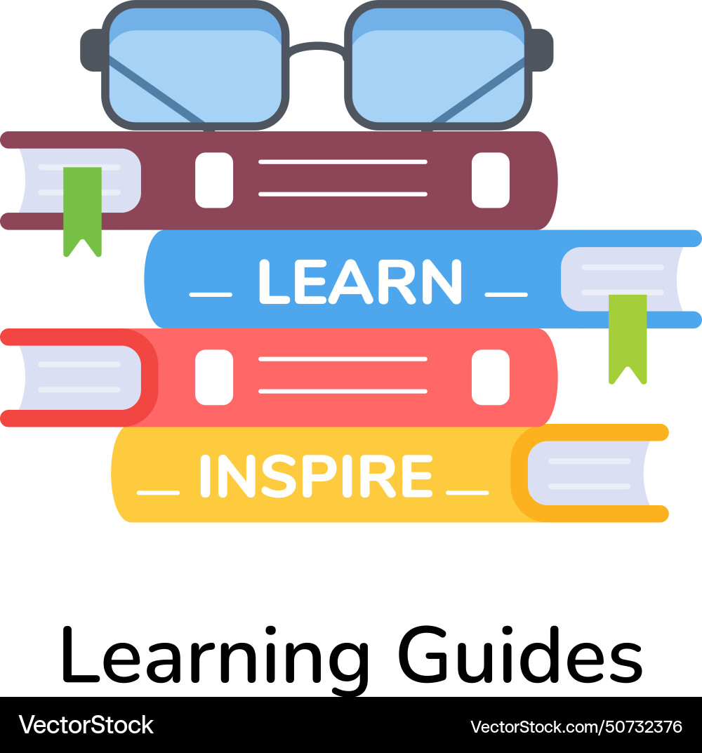 Learning guides Royalty Free Vector Image - VectorStock