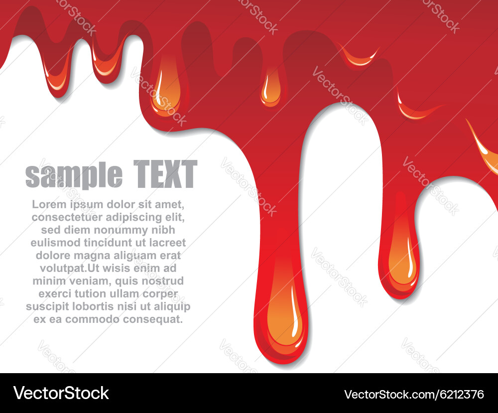 Paint dripping Royalty Free Vector Image - VectorStock