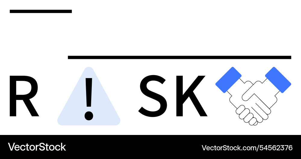 Risk mitigation concept with exclamation mark Vector Image