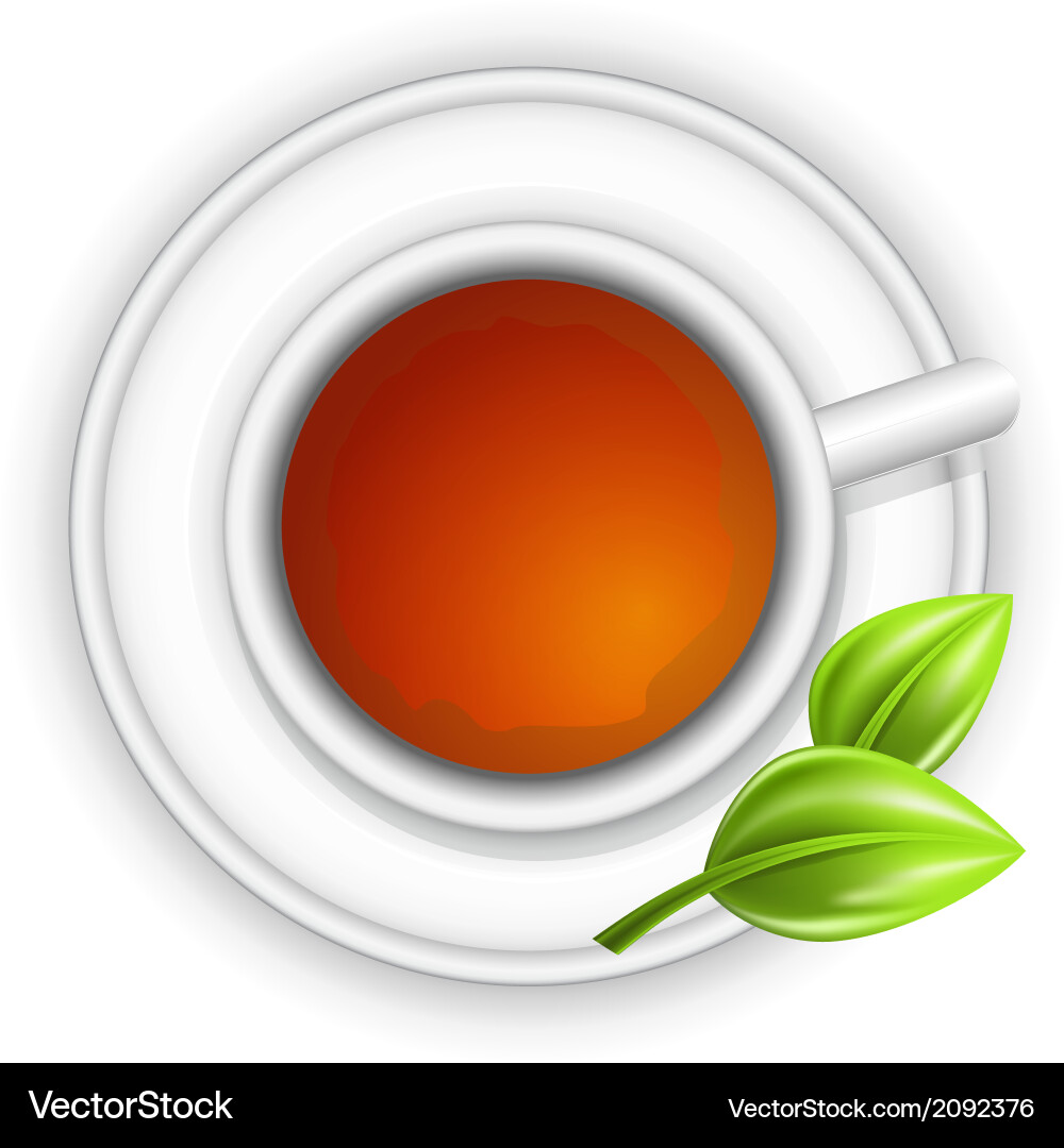Tea time Royalty Free Vector Image - VectorStock