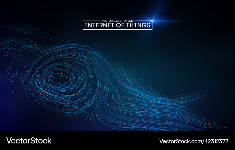 Internet of things background iot technology Vector Image
