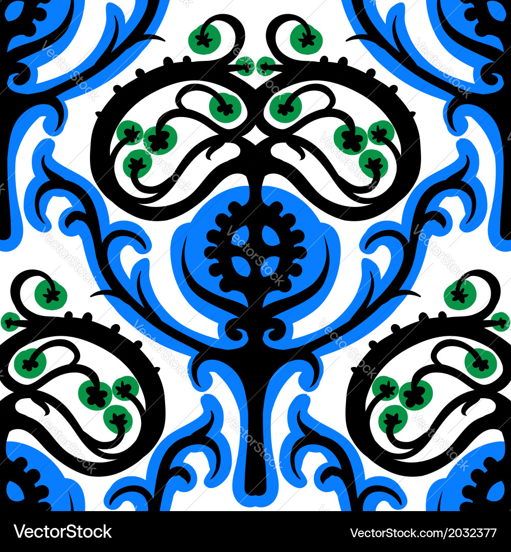 Kazakh Suzani Textile Pattern Royalty Free Vector Image