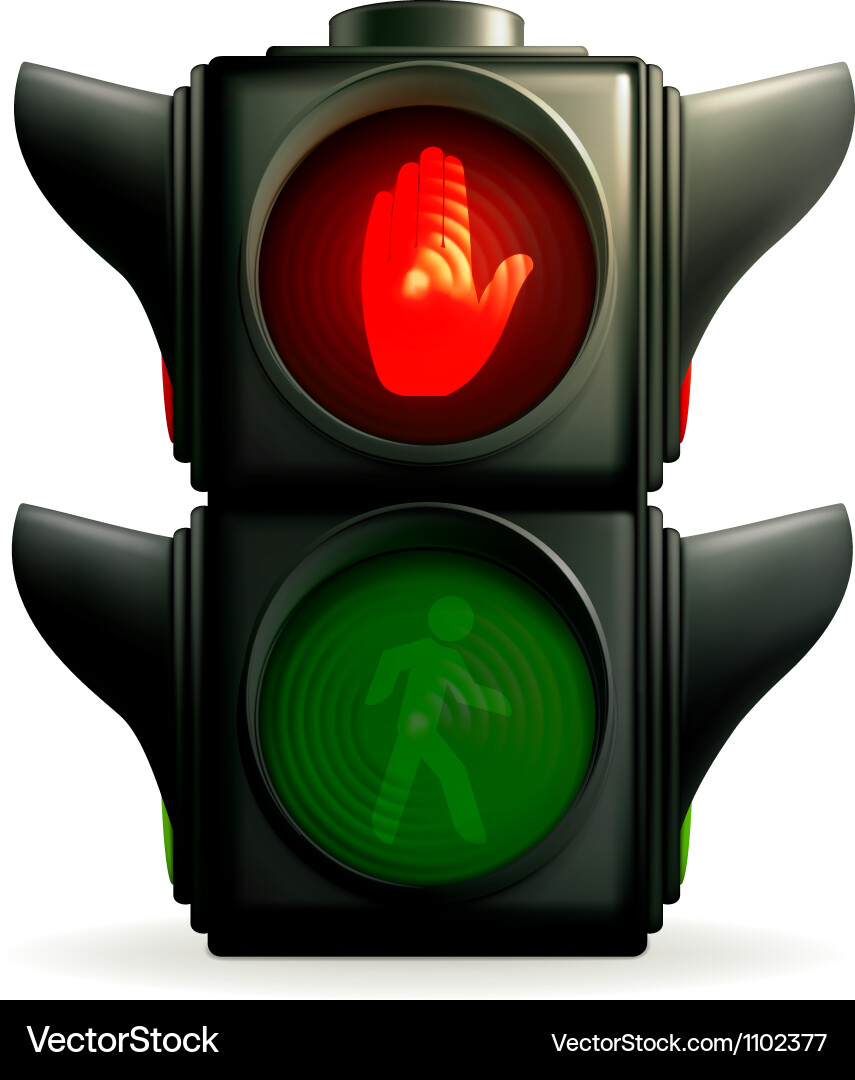 Red light Royalty Free Vector Image - VectorStock