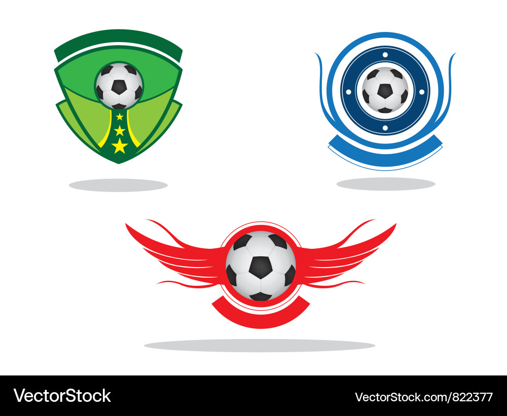 Soccer emblem Royalty Free Vector Image - VectorStock