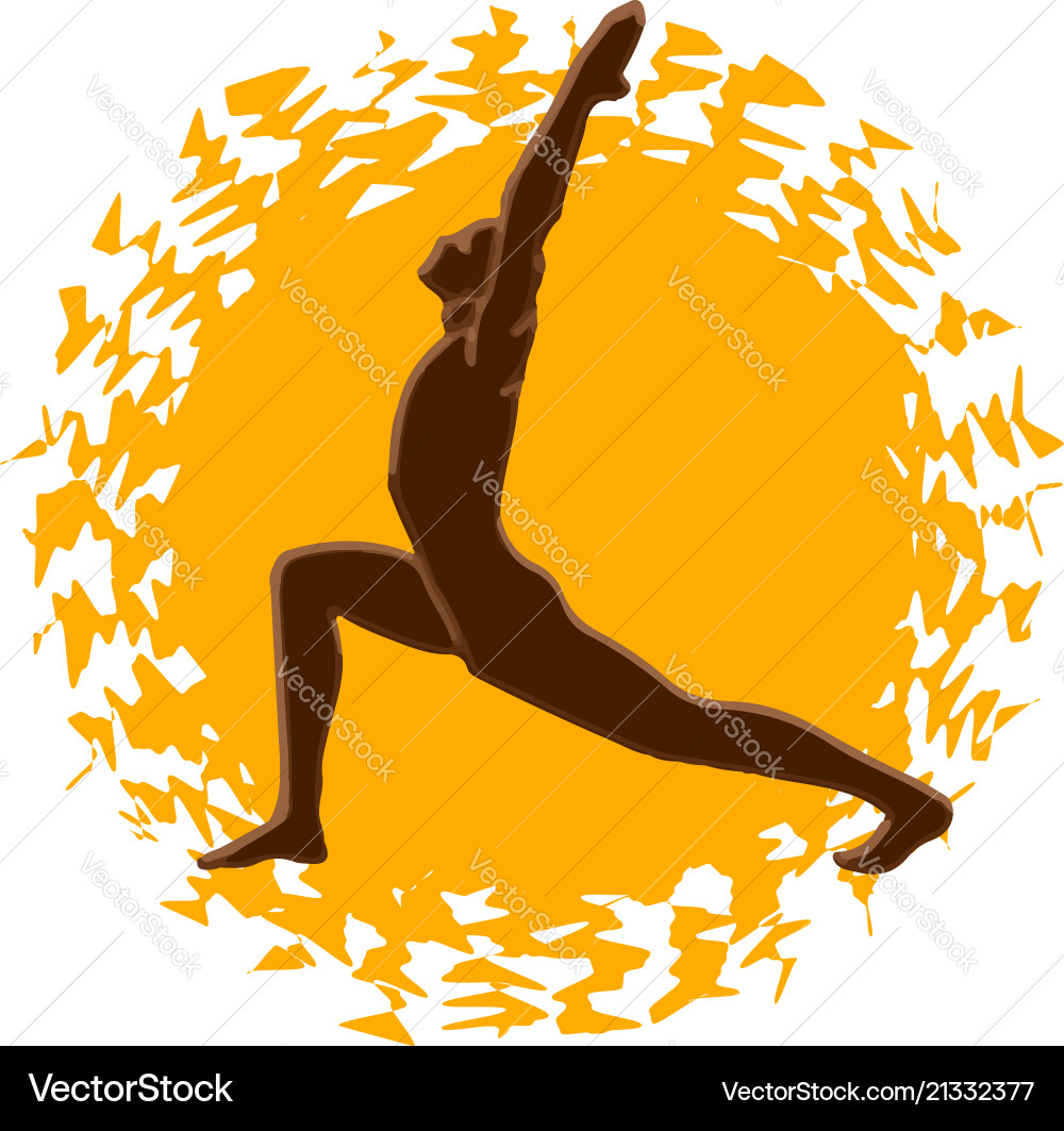 Yoga salutation sun Royalty Free Vector Image - VectorStock