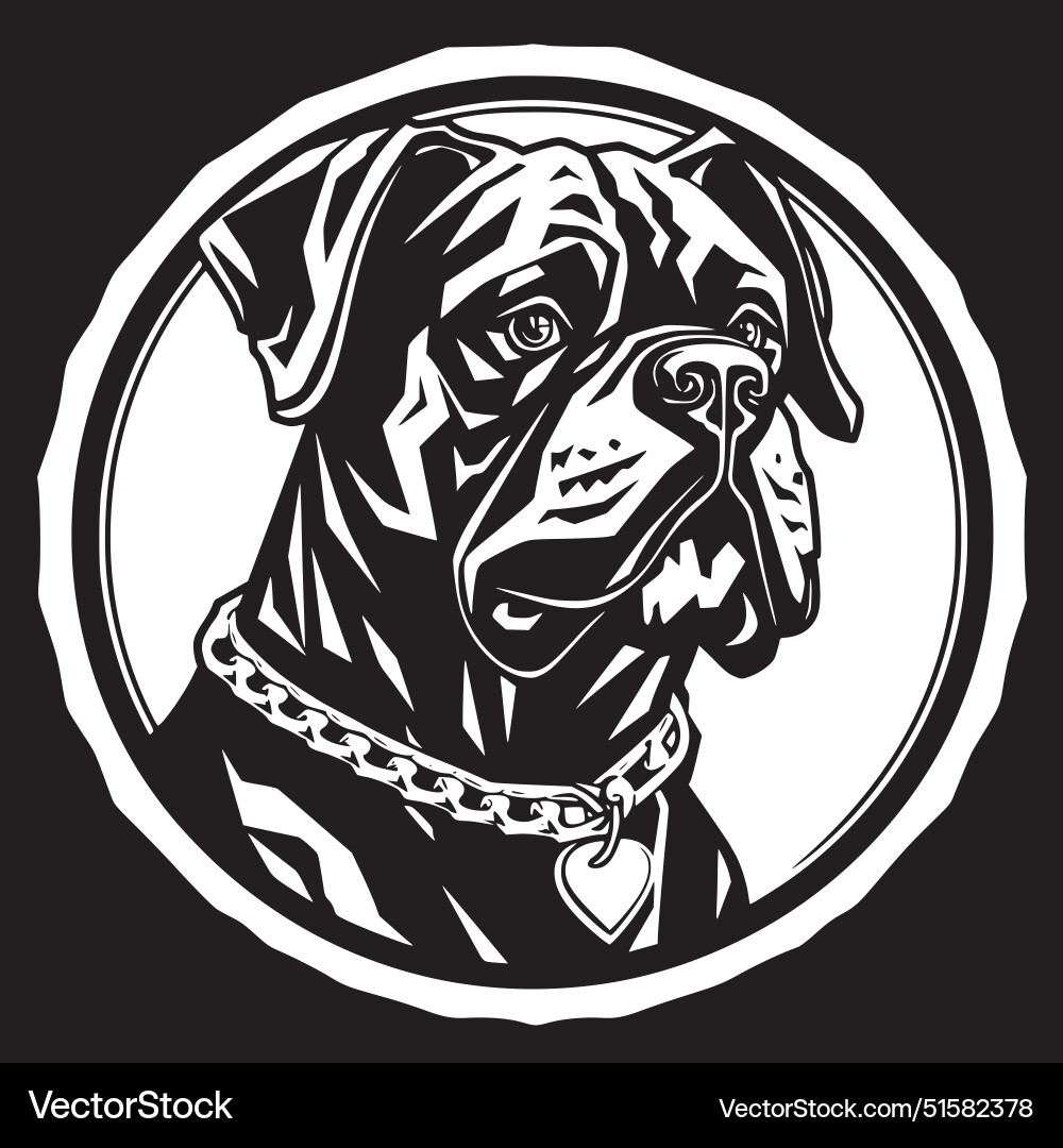 Boxer - minimalist and simple silhouette Vector Image