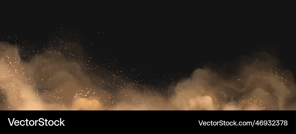 Brown Dust Cloud Royalty Free Vector Image - VectorStock