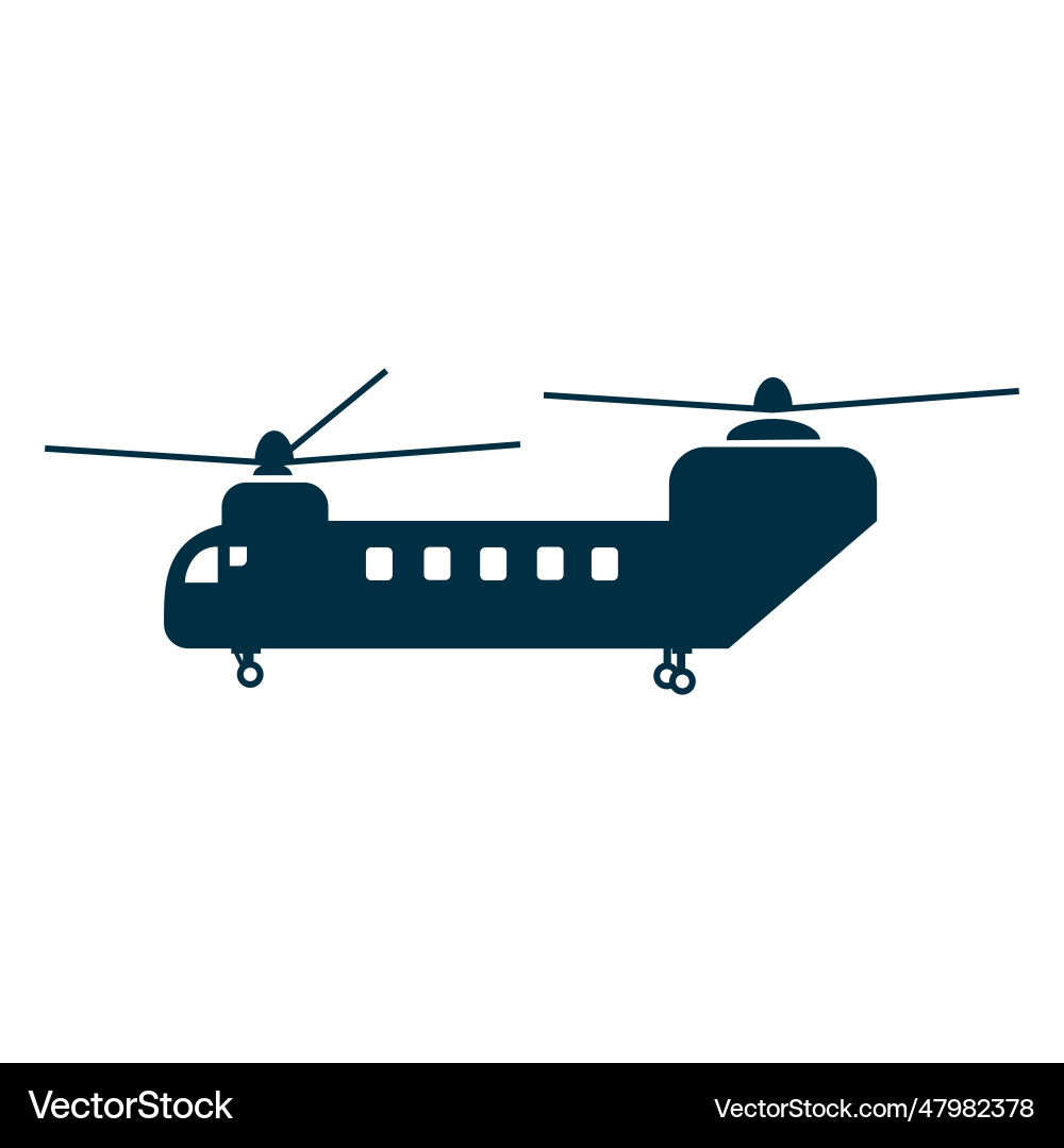 Chinook Helicopter Silhouette