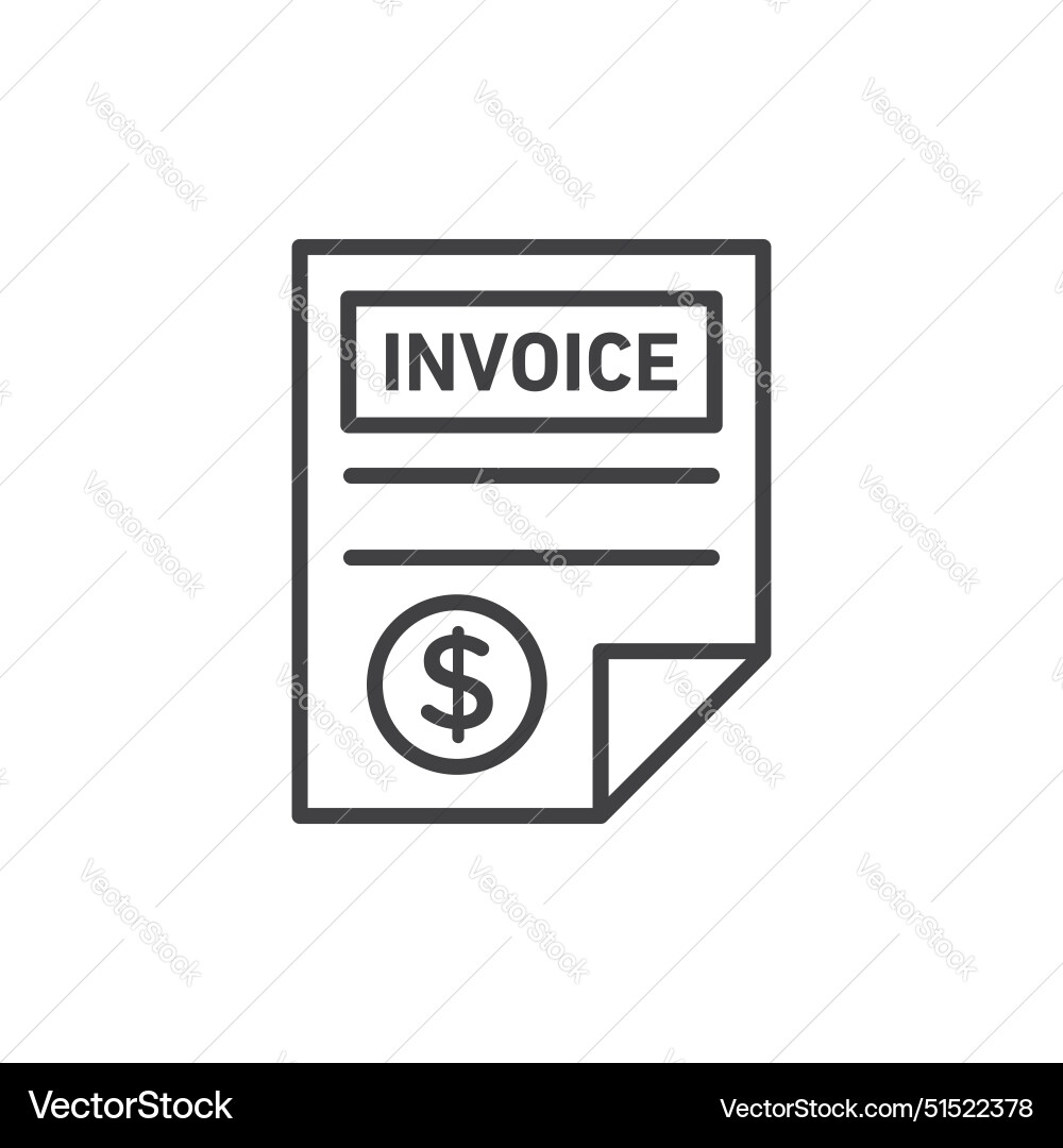 File invoice icon Royalty Free Vector Image - VectorStock