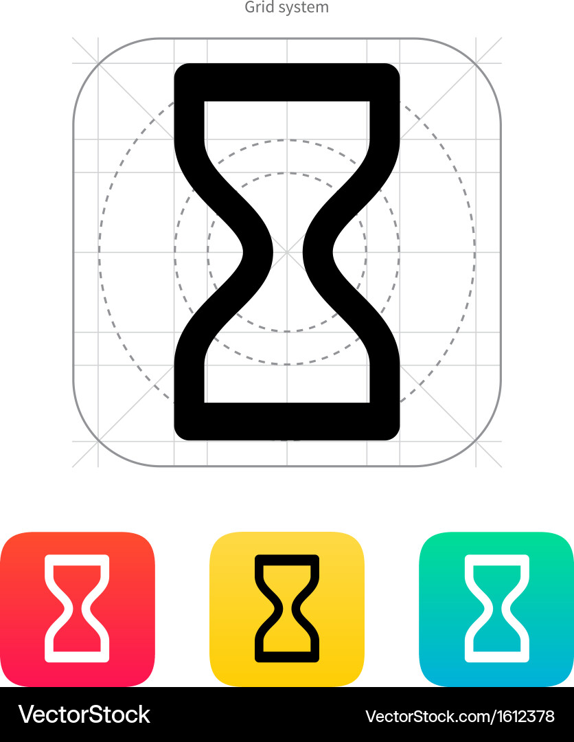 Hourglass icon Royalty Free Vector Image - VectorStock