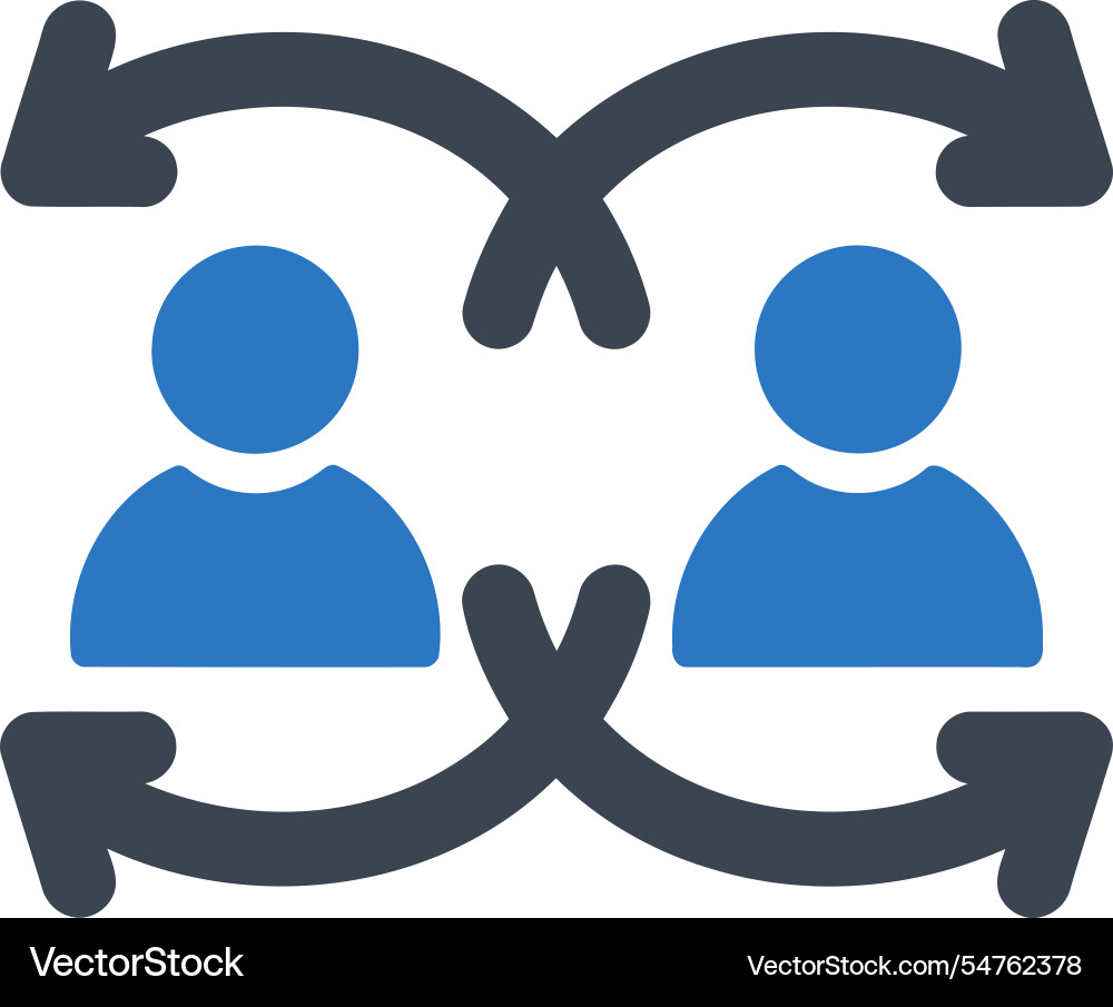 User interaction icon Royalty Free Vector Image