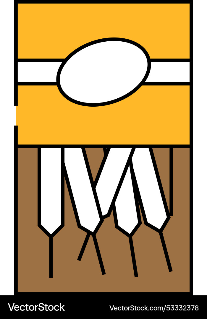 Welding electrodes icon color Royalty Free Vector Image