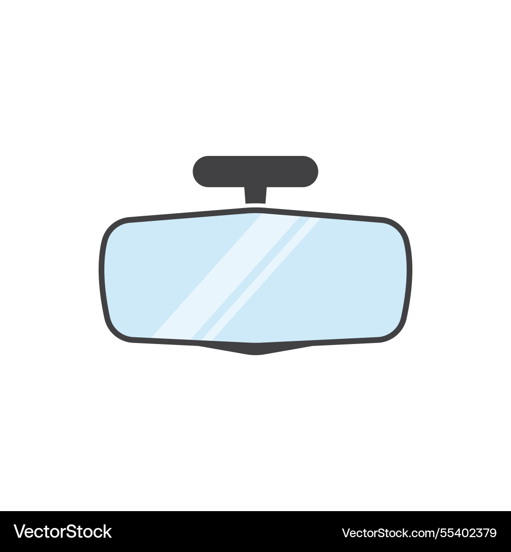 Car rear view mirror – Royalty-Free Vector | VectorStock