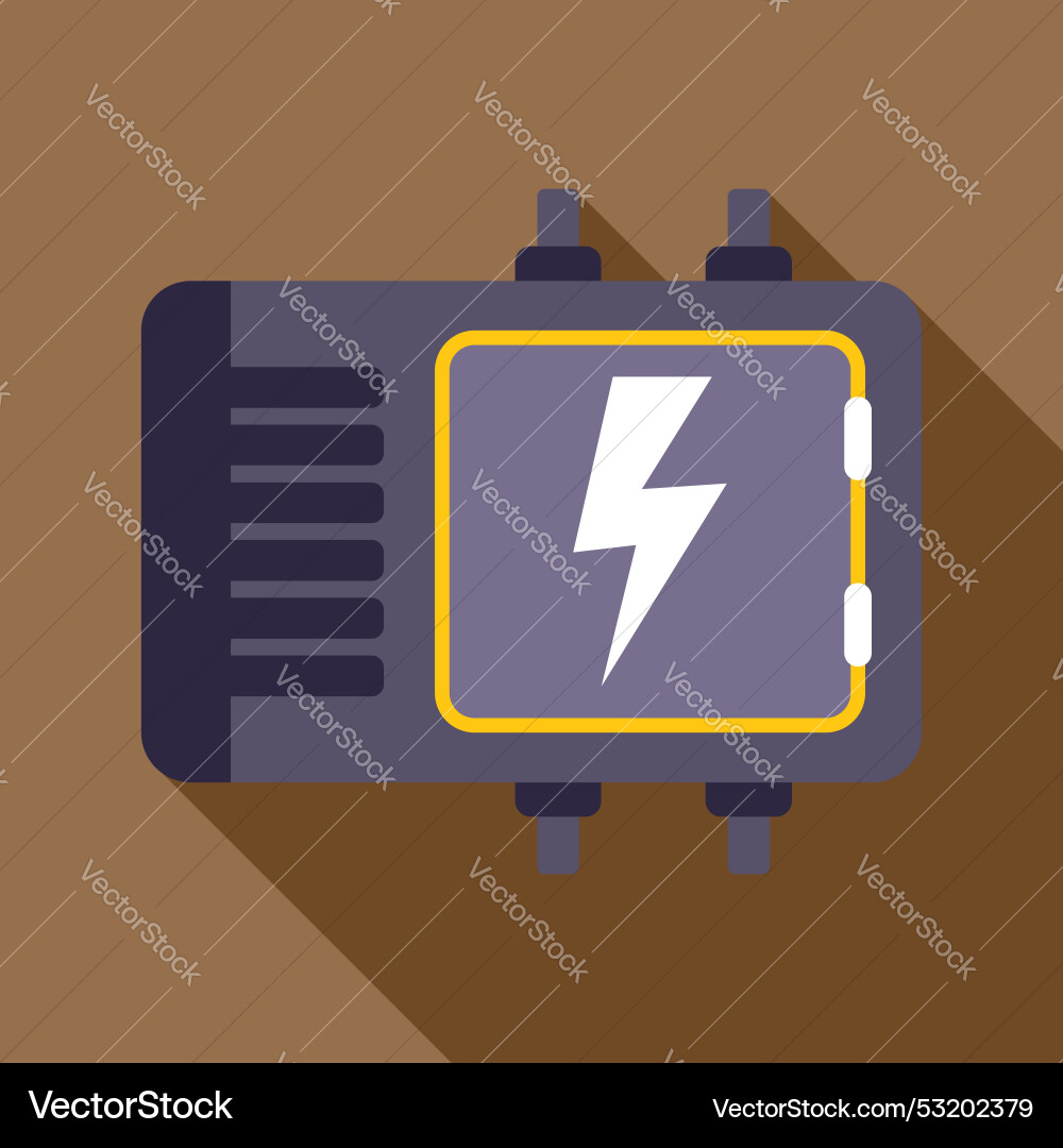 Electric distribution box providing power supply Vector Image