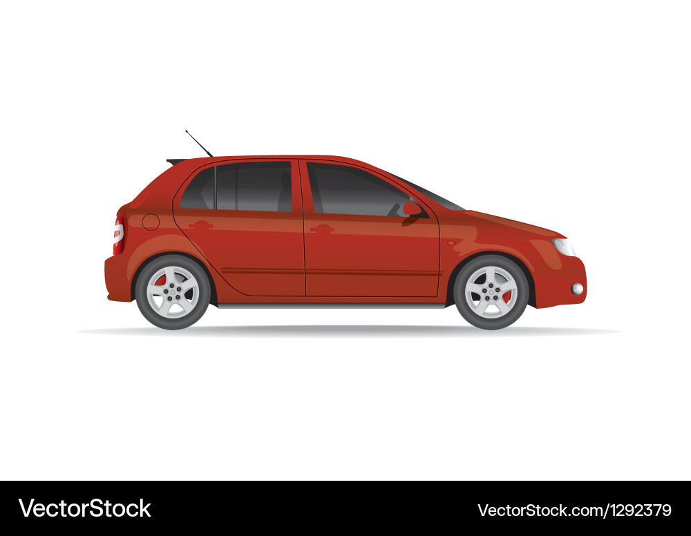 Hatchback car Royalty Free Vector Image - VectorStock