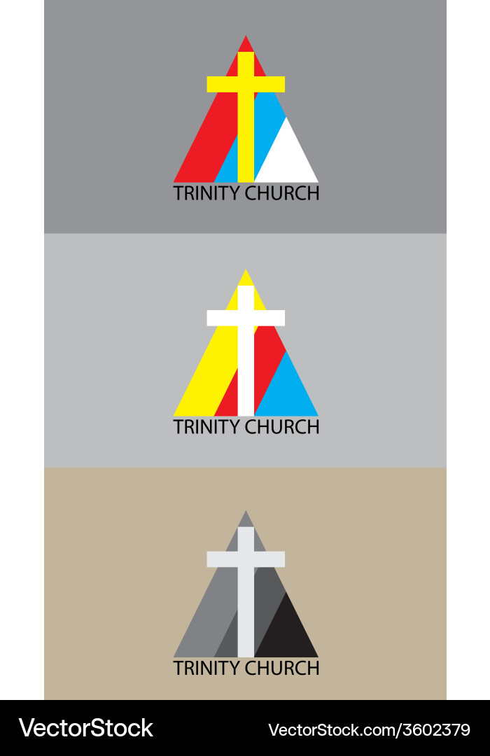 Triniti church logo Royalty Free Vector Image - VectorStock