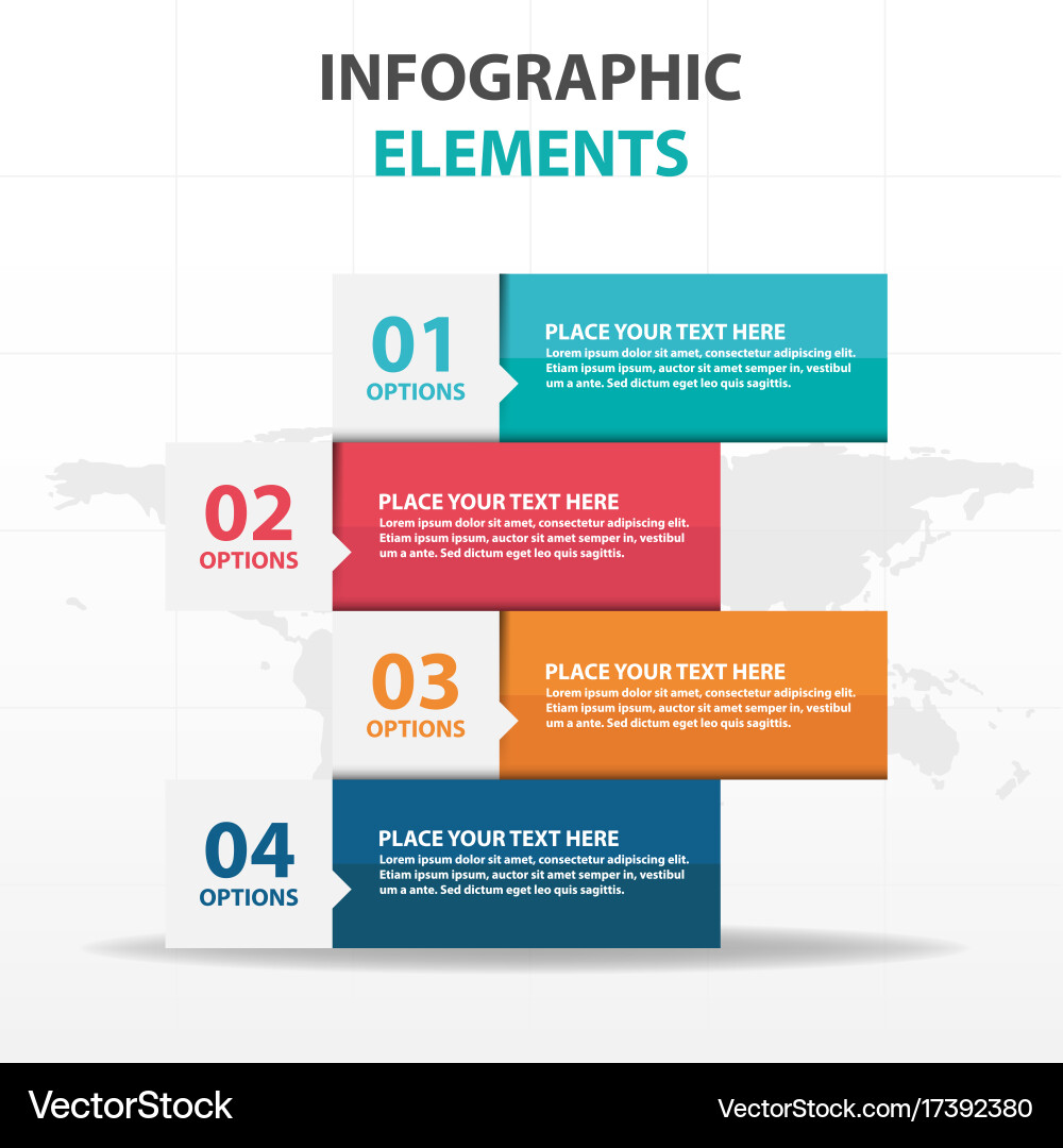 Abstract colorful label business infographics Vector Image