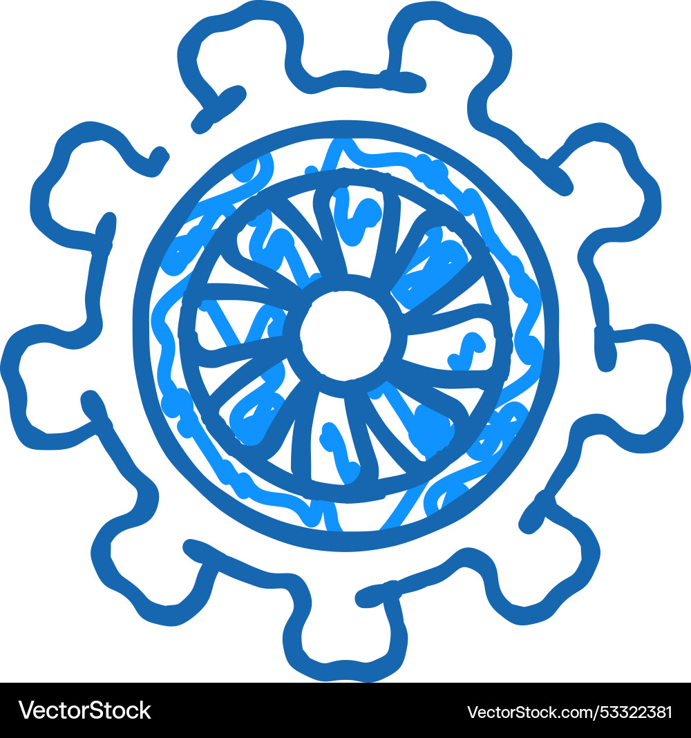 Aircraft maintenance aeronautical engineer icon Vector Image