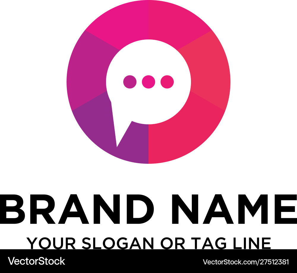 Chat logo Royalty Free Vector Image - VectorStock