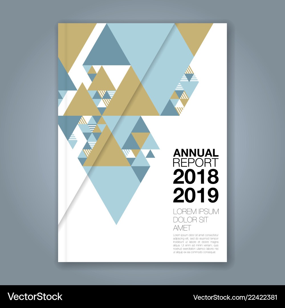 Cover annual report 1133 Royalty Free Vector Image