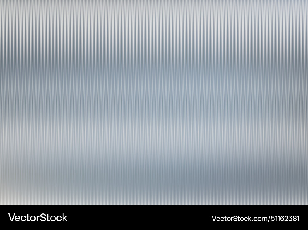Gray ribbed corrugated metal sheet texture reeded Vector Image