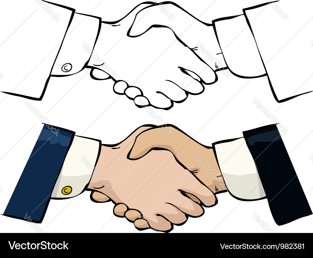 Handshake Royalty Free Vector Image - VectorStock